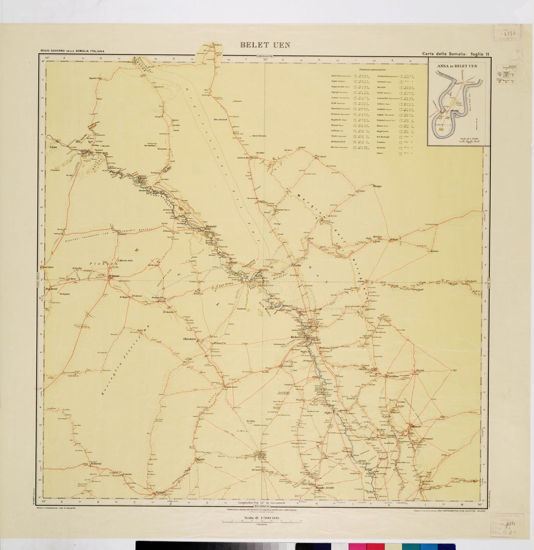 CARTA DELLA SOMALIA - Foglio 11 BELET UEN